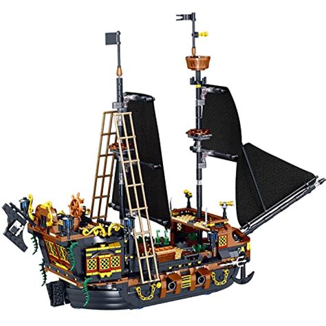 Mesiondy Pirate Ship Model，pirate Ship Model Mini Building Blocks Kit