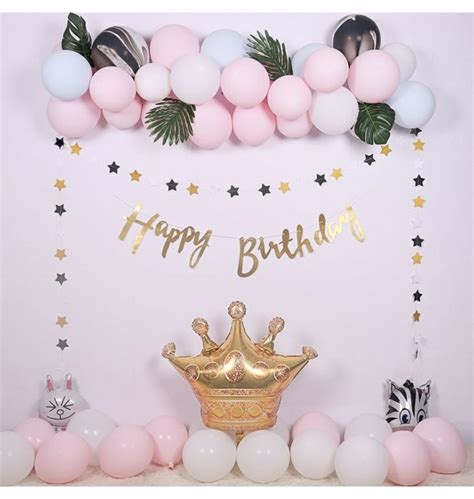 에브리띵스마일 생일축하 가랜드 파스텔믹스 풍선 생일파티 이벤트 파티용품 세트 티몬