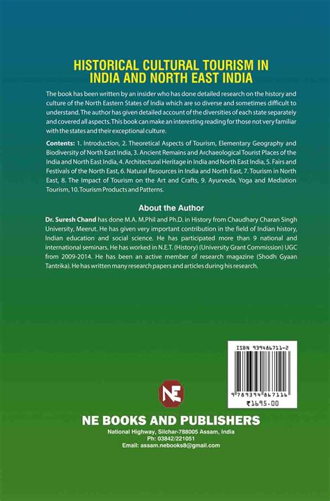 Historical Cultural Tourism In India And North East India Ne Books