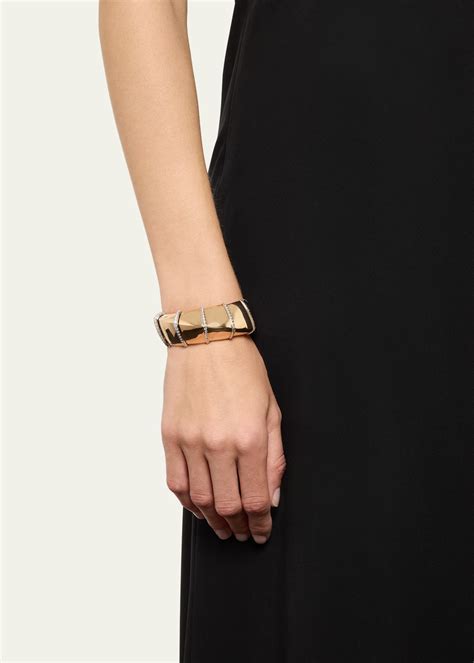 Vhernier Ardis Rose And White Gold Bracelet With Diamonds Bergdorf
