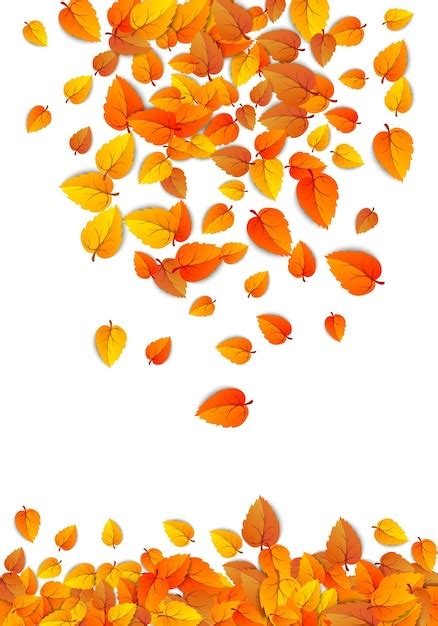 Fondo De Hoja Vertical De Otoño Bandera De Otoño De Follaje Que Cae