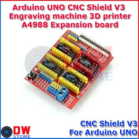 jual arduino cnc shield v3 engraving machine 3d printer a4988 expansion