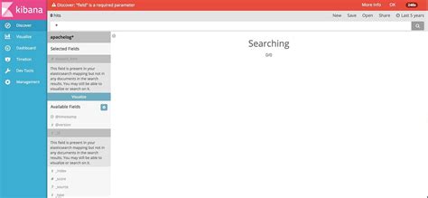 Kibana This Field Is Present In Your Elasticsearch Mapping But Not In Any Documents In The