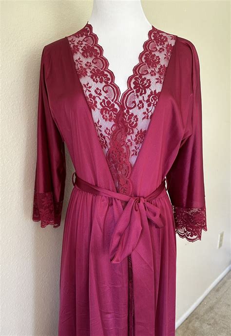 Vintage Lingerie 70s 80s Maidenform Deep Red Nylon La… Gem
