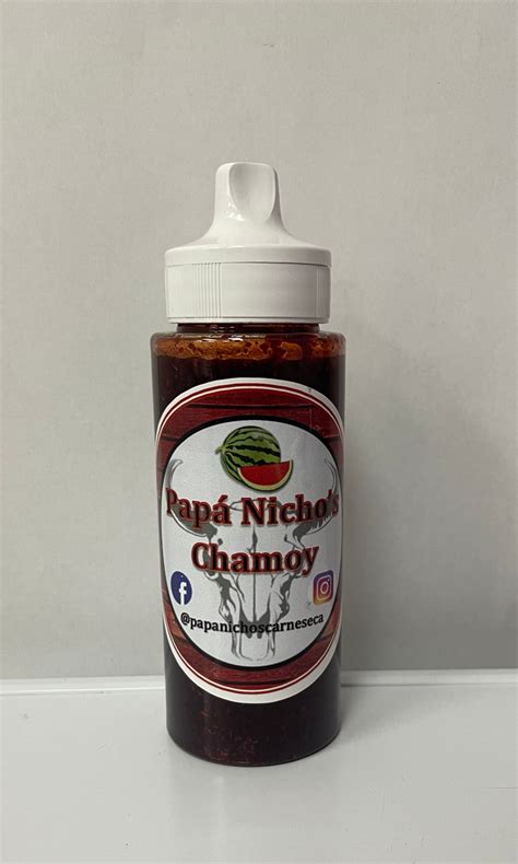 Watermelon Squeezable Chamoy Bottle Papá Nichos Carne Seca