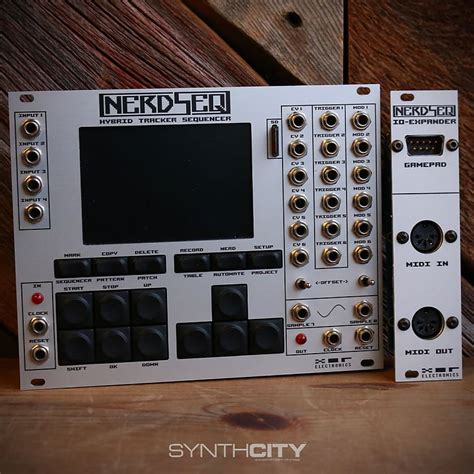 xor electronics nerdseq eurorack tracker sequencer silver w reverb