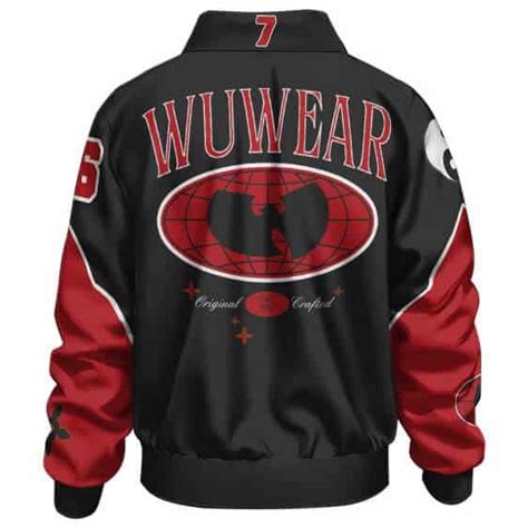 Rap Group Wu Tang Clan Name Logo Pattern Bomber Jacket Rappers Merch