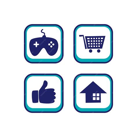 Premium Vector Color App Icon Button Game Asset Theme Vector