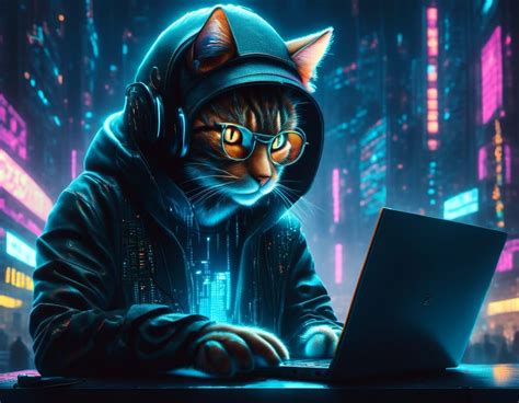 Programmer Cat Rnightcafe