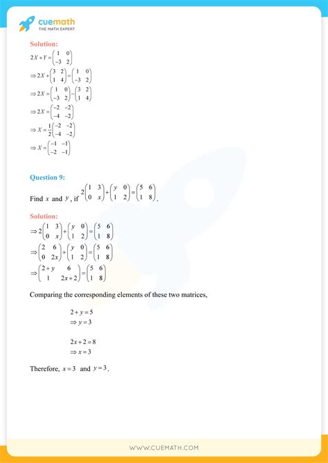 Ncert Solutions For Class 12 Maths Chapter 3 Exercise 32 Matrices Free Pdf
