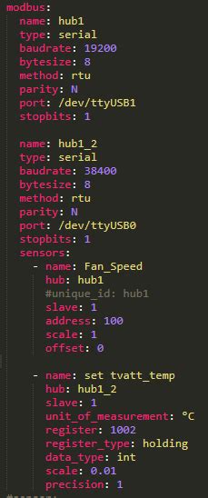 Multiple Modbus Units Configuration Home Assistant Community