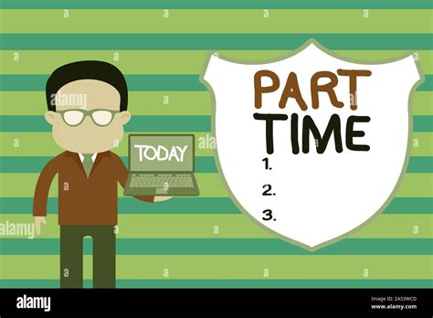 Conceptual Hand Writing Showing Part Time Concept Meaning A Work Or Job That Is Not
