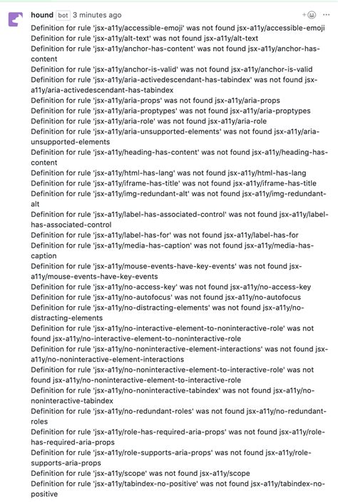 Please Add Support For Eslint Plugin Jsx A11y · Issue 1677 · Houndci