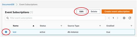 Managing Amazon Documentdb Event Notification Subscriptions Amazon