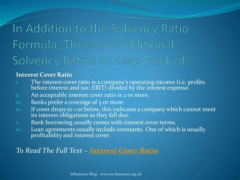 Solvency Ratio Formula
