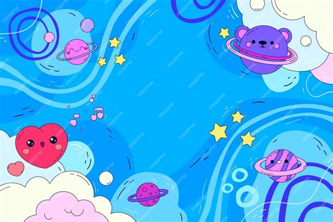 手描き落書きの背景 無料のベクター