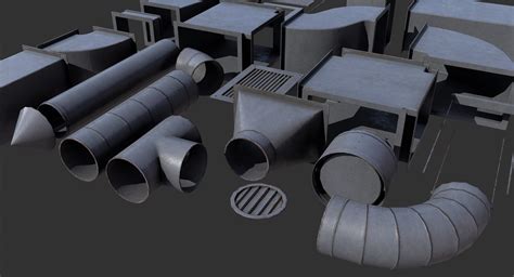 Pbr Air Ventilation Duct 3d Turbosquid 1403247