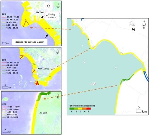 Gis Dsas Mapping Of Shoreline Displacement Variable Over 1973 2013 A Download Scientific