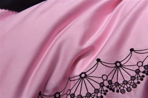Victorias Secret Pink Embroidery Egyptian Cotton Bedding Set Model 5