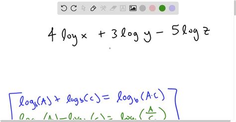 Solved Write The Expression As The Logarithm Of Single Number Or