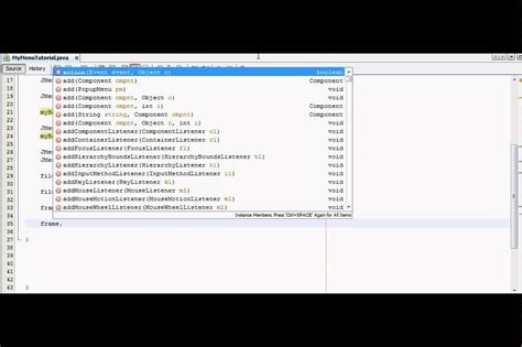 java swing easy jmenu tutorial youtube