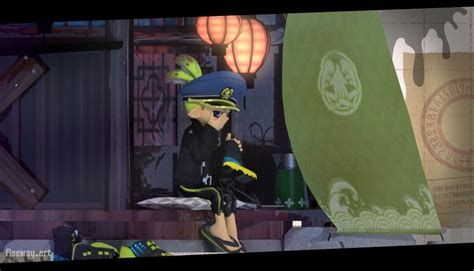 First Day Being A Captain Splatoon Funky Art Dancing Cat