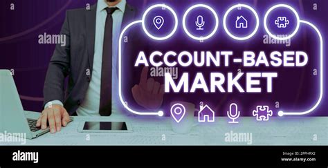 Writing Displaying Text Account Based Market Business Overview