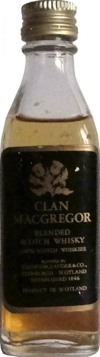 Clan Macgregor Blended Scotch Whisky Ratings And Reviews Whiskybase