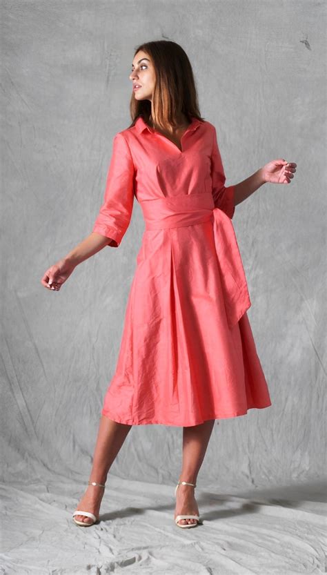 Cocktail Dress Sewing Pattern Classic Dress Sewing Pattern Pleated