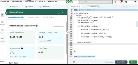 Gfg160 Dsa Day8 Buysellstock Greedyalgorithm Keepcoding Diya