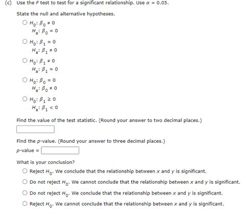 Solved Consider The Data A What Is The Value Of The Chegg