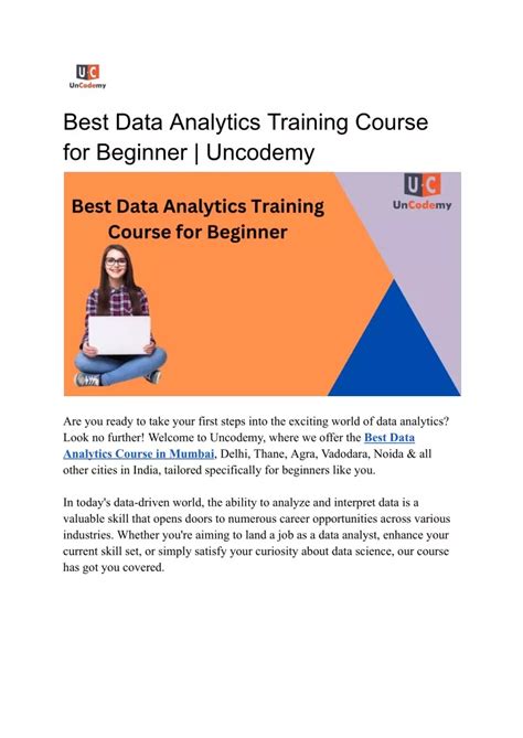 Ppt Best Data Analytics Training Course For Beginner Uncodemy