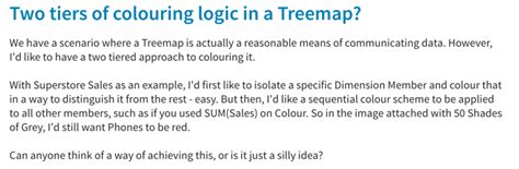 WOW Can You Highlight A Treemap Workout Wednesday