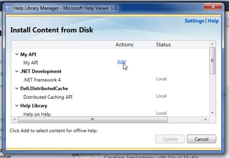 Authoringintegrating Api Help For Vs2008 And Vs2010 Codeproject