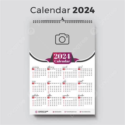 Modelo De Calendario 2024