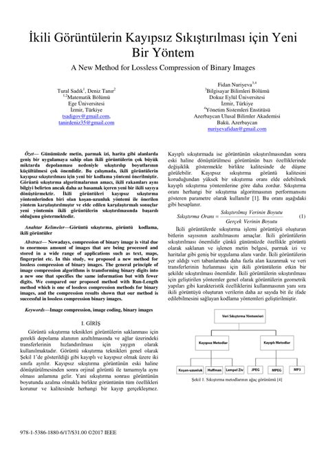 Pdf A New Method For Lossless Compression Of Binary Images