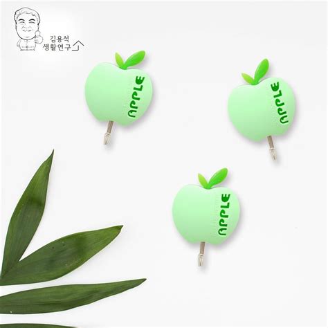 사과후크 3개입 후크 매직 접 착식 벽걸이후크 벽고리 홈플러스 익스프레스
