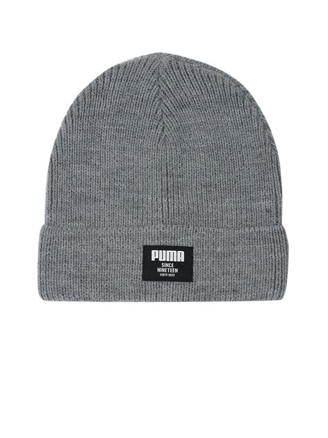 Buy Puma Unisex Grey Brand Logo Beanie Caps For Unisex 10616838 Myntra
