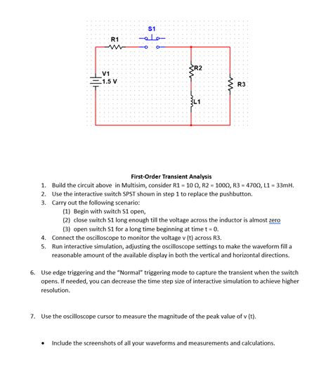 First Order Transient Analysis1 ﻿build The Circuit