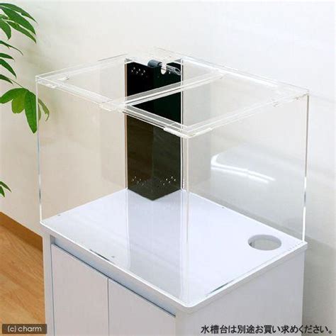 メーカー直送 アクリル水槽 Ofコーナー付（サイズ：60×45×45cm 板厚：5×5×4mm） 同梱不可・別途送料 52100