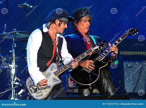 Hollywood Vampires Johnny Depp And Joe Perry Editorial Photo Image
