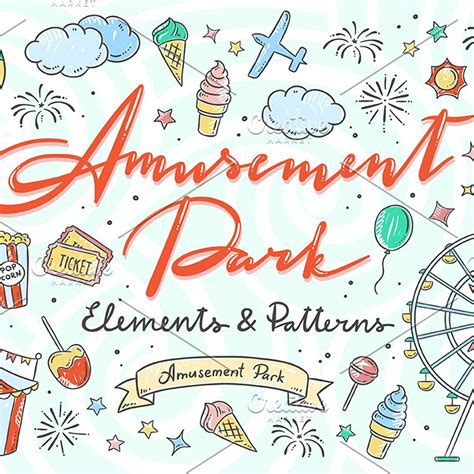 Amusement Park Illustrations Masterbundles