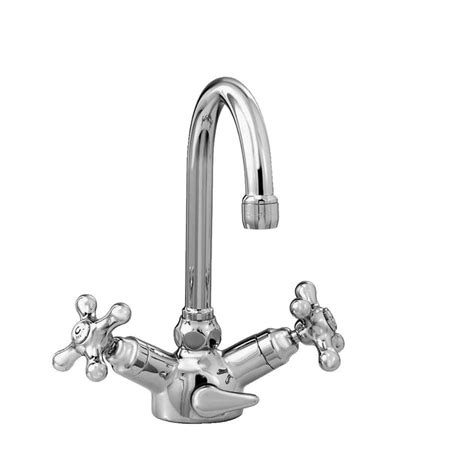 Roma Single Hole Gooseneck Faucet With Pop Up Drain 3217 Wrkrm