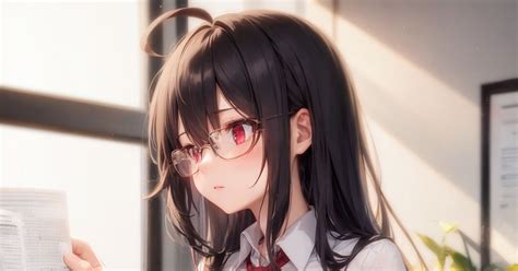女の子 黒髪ちゃん2 確定申告っぽいものをchatgptで出す 羽鶴亀緖のイラスト Pixiv