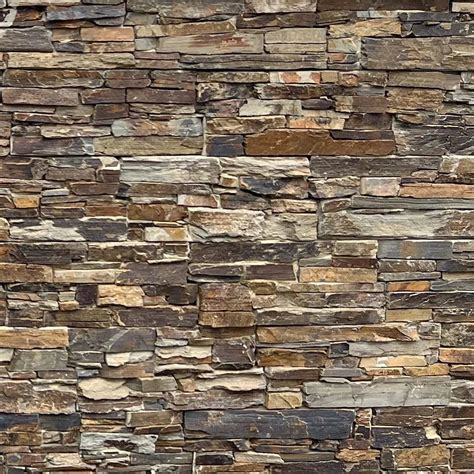 Multicolour Slate Stone Cladding Z Tiles Clad Panels Cement Baking