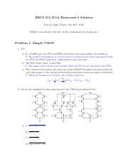 Hw Solution Pdf EECS A Homework Solution Due Pm Friday Oct Th Submit