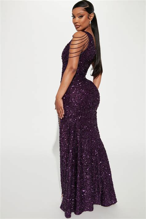 Alice Sequin Gown Purple Fashion Nova Dresses Fashion Nova