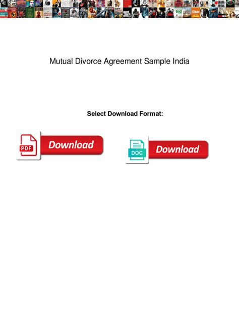 Fillable Online Mutual Divorce Petition Formatdownload Free Sample In