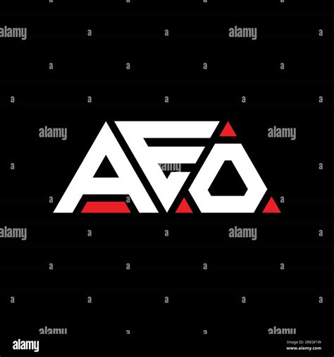 Aeo Triangle Letter Logo Design With Triangle Shape Aeo Triangle Logo