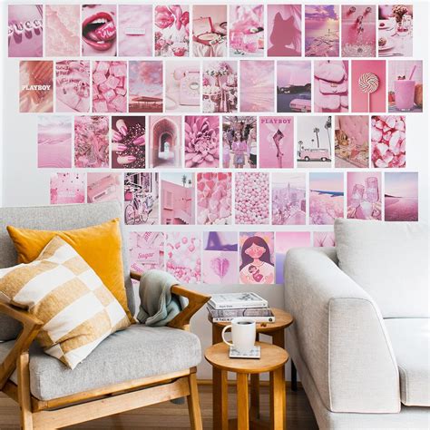 Fkxs 50pcs Wall Collage Kit Pink Aesthetic Pictures India Ubuy